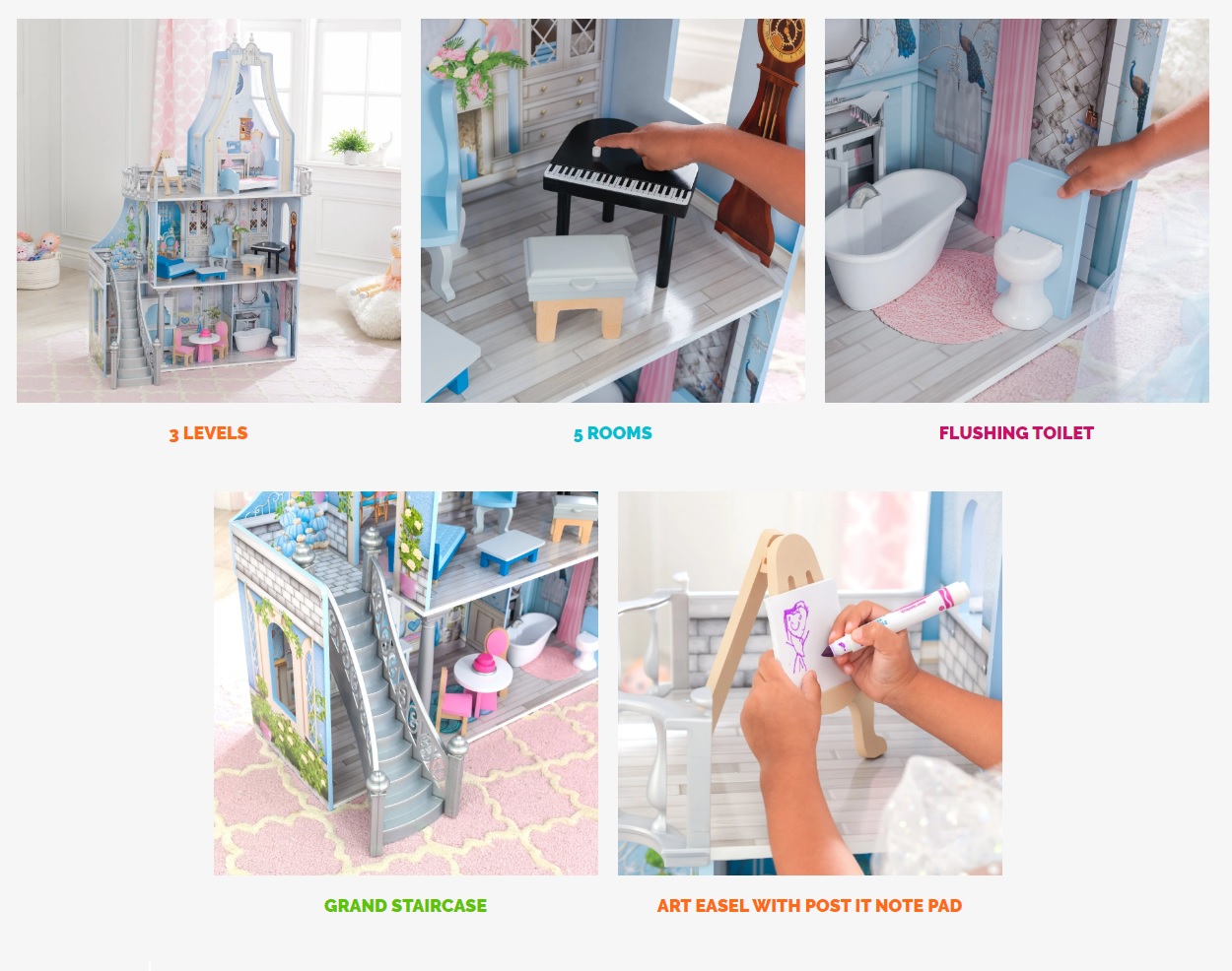 Casuta pentru papusi Castelul Disney Princess Magical Dream Castle ...