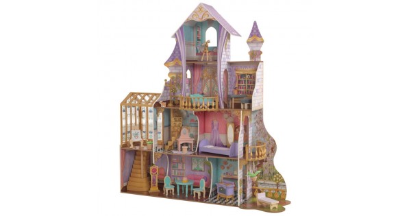 Casuta Castel pentru papusi din lemn MDF Enchanted Greenhouse Castle EZ ...