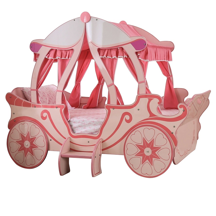 Pat Printese Royal Princess Rose Pink Pumpkin Carriage Bed ROZ - Pat ...