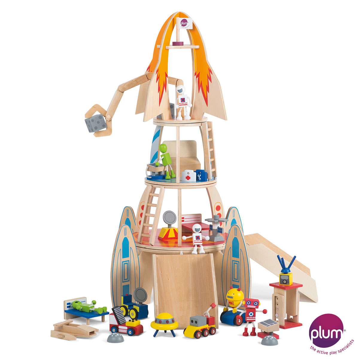 Racheta spatiala din lemn - statie spatiala Super Rocket Space Ship