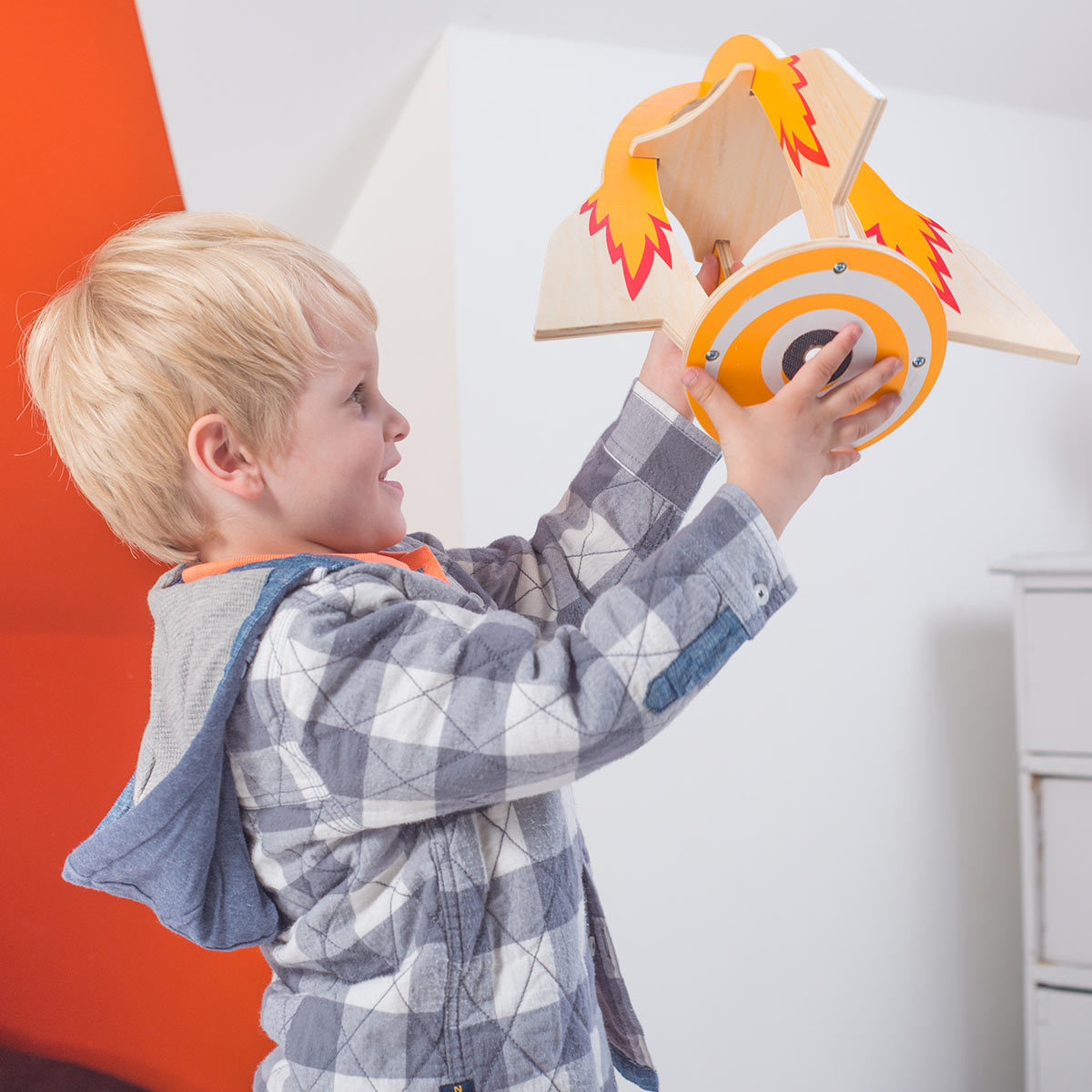 Racheta spatiala din lemn - statie spatiala Super Rocket Space Ship