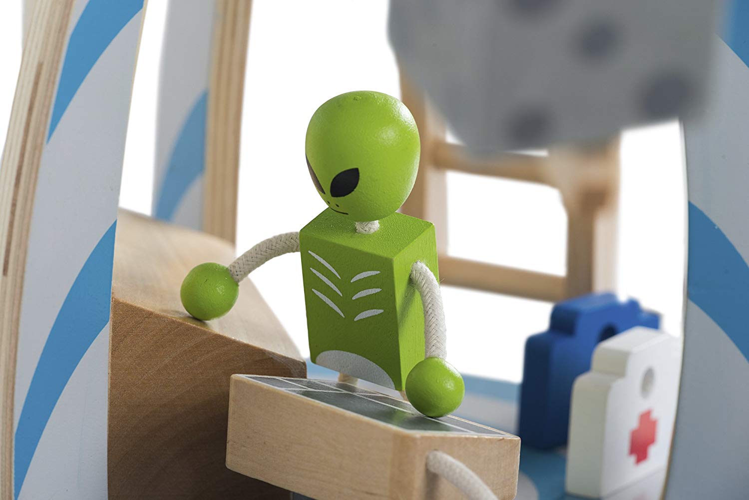 Racheta spatiala din lemn - statie spatiala Super Rocket Space Ship