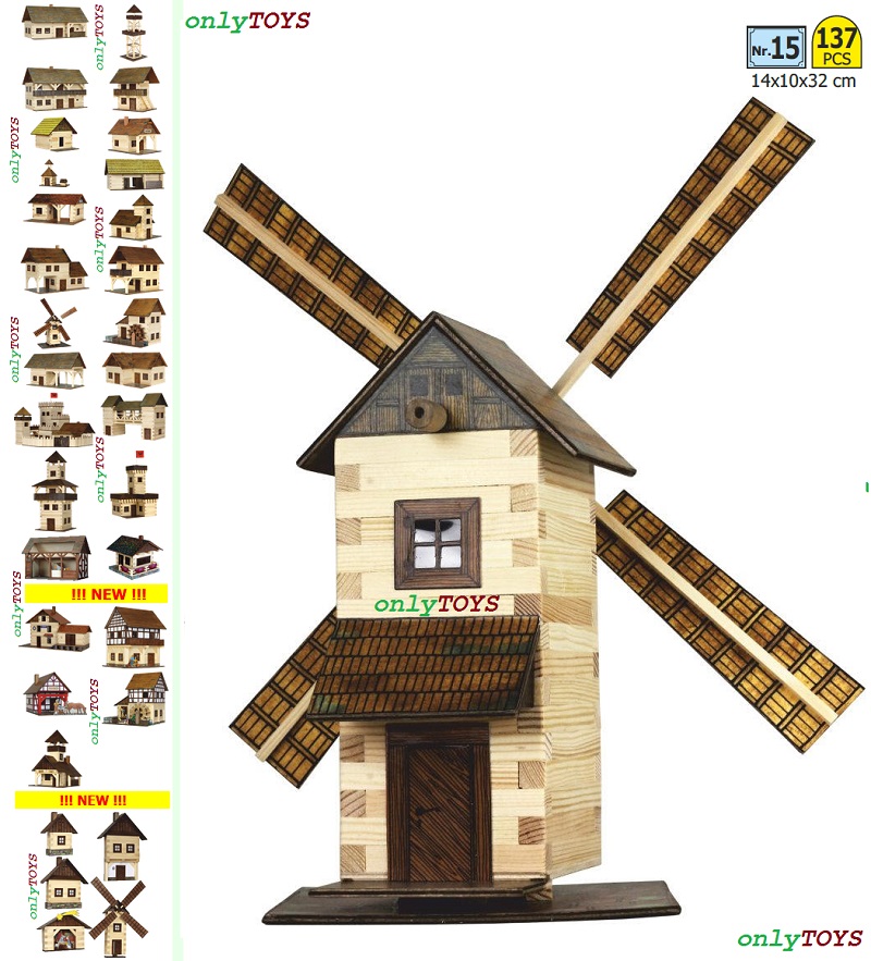Moara de vant - set constructie din lemn