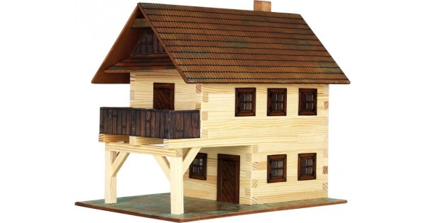 Set constructie casuta cu barne din lemn - Primaria